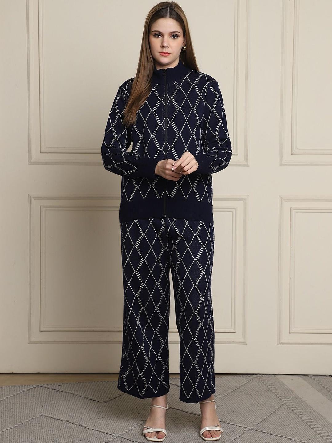 Buy Roadster Women Pure Wool Self Design Co Ords - Co Ords for Women ...