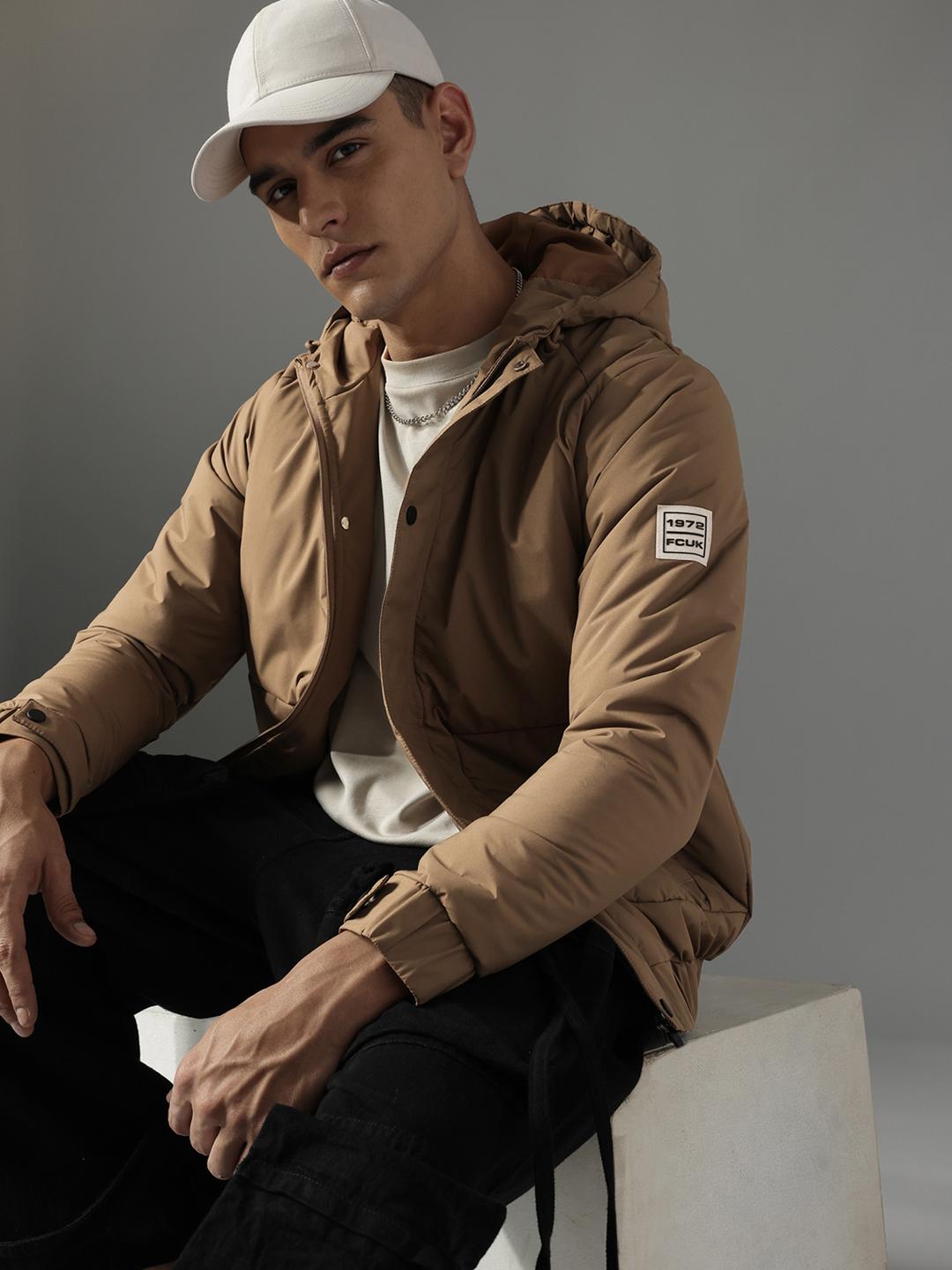 Buy FCUK Hooded Padded Jacket - Jackets for Men 36731791 | Myntra