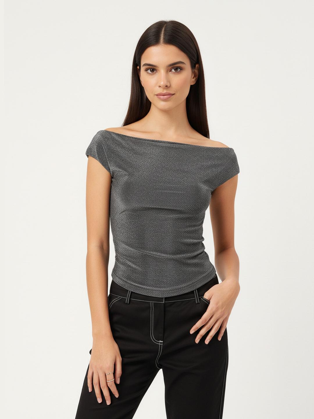 Buy DressBerry X Fwd Disco Bling Fitted Top - Tops for Women 30411612 ...