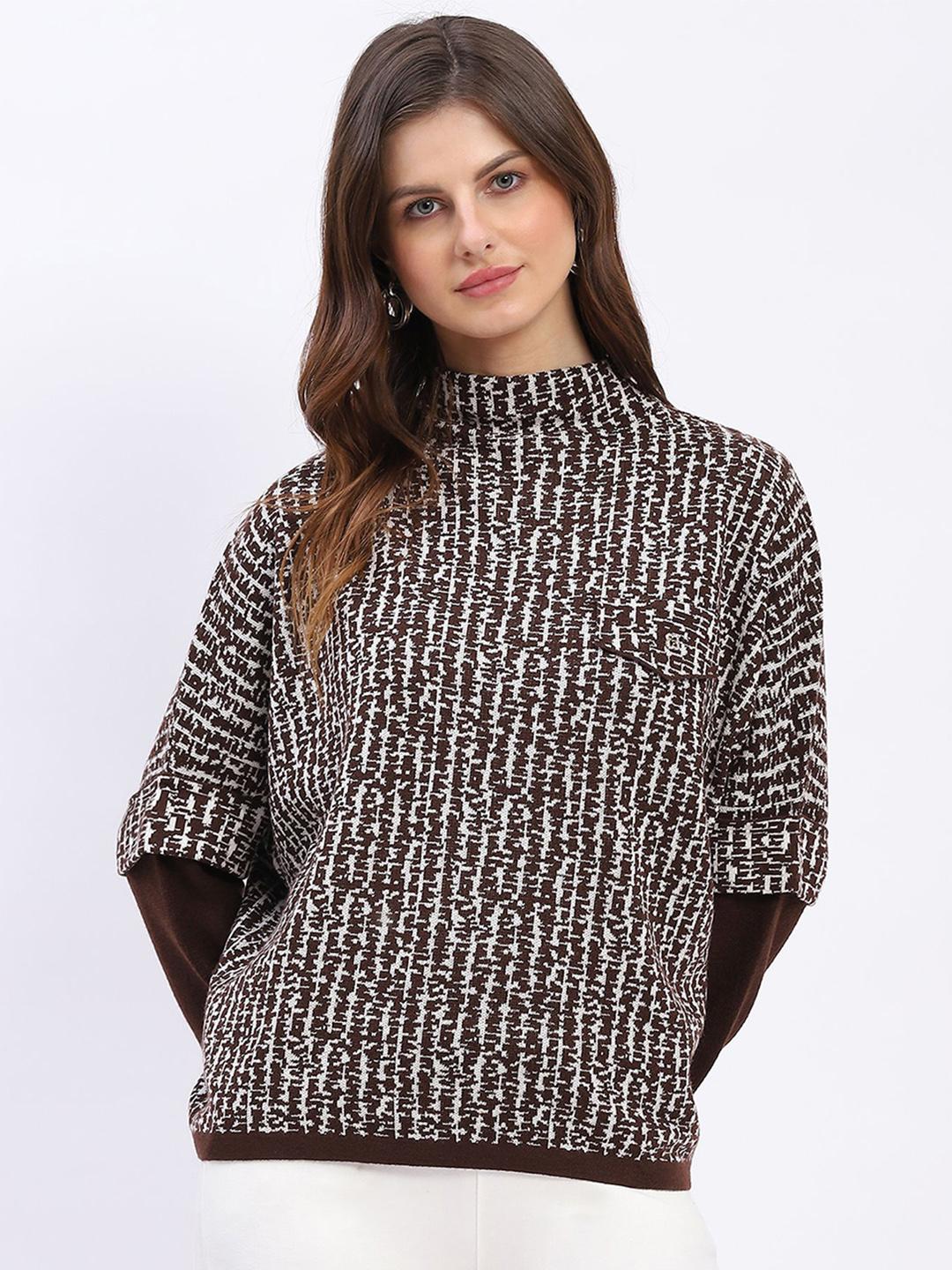 Buy Global Republic Women Printed Woollen Pullover - Sweaters for Women ...
