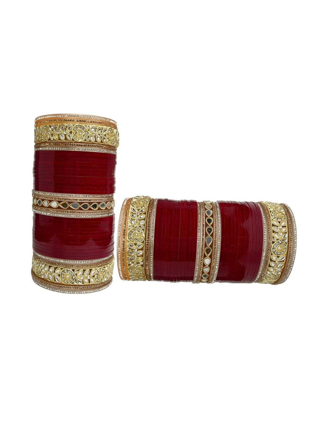 Buy OMS Maroon Plastic Zircon Bangle - Bangle for Women 36998230 | Myntra