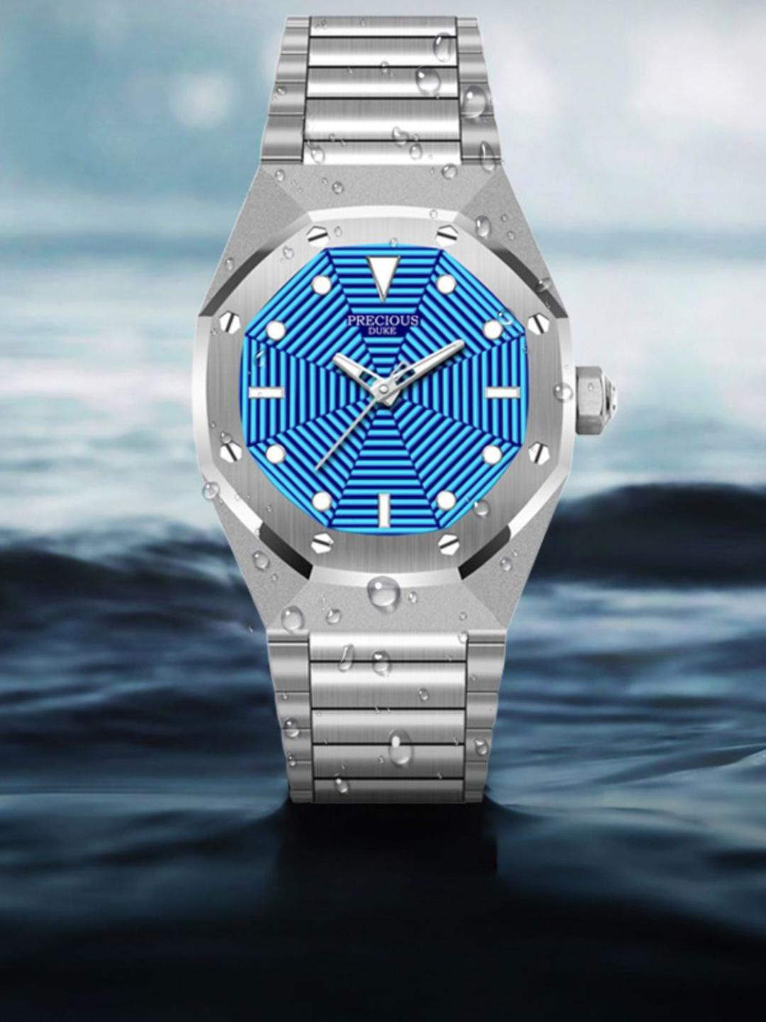 Buy Precious Duke Men Printed Diamond Dial Analogue Watch PD228133 ...