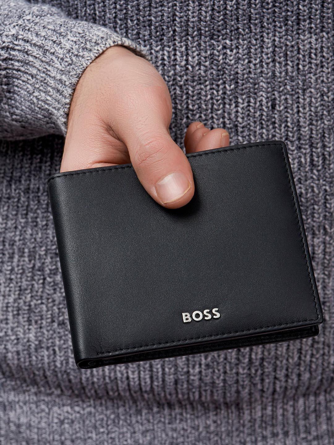 Buy Hugo Boss Men Textured Two Fold Wallet - Wallets for Men 36275475 ...