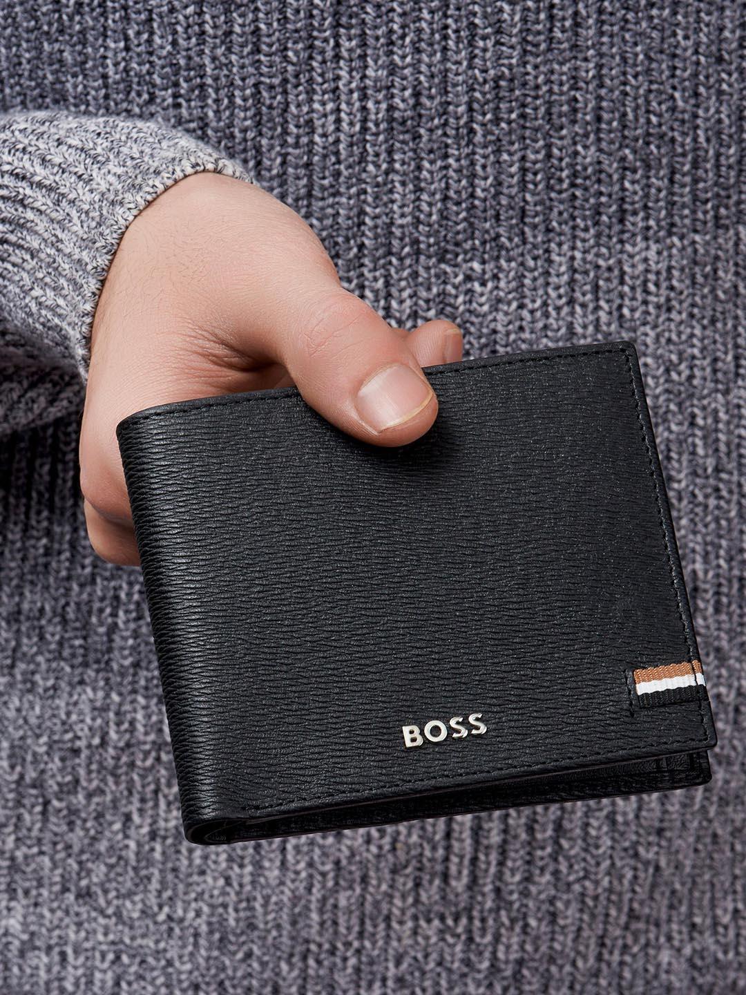 Buy Hugo Boss Men Textured Two Fold Wallet - Wallets for Men 36275483 ...