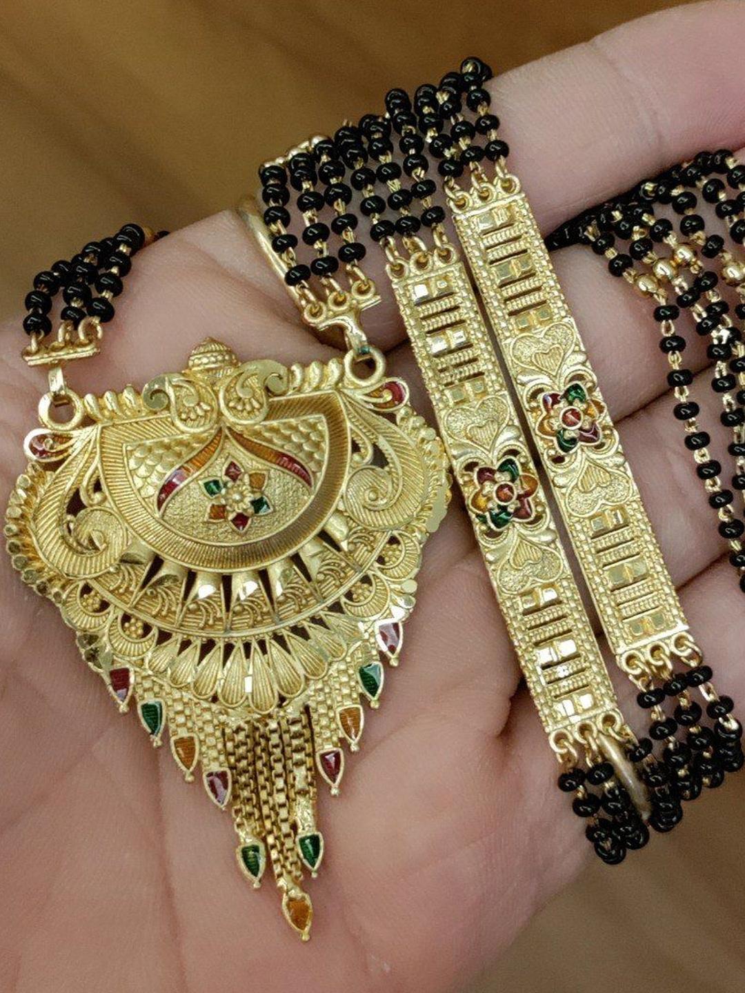 Buy OM KRISHIV COLLECTION Gold Plated Artificial Beaded Mangalsutra - Mangalsutra for Women ...