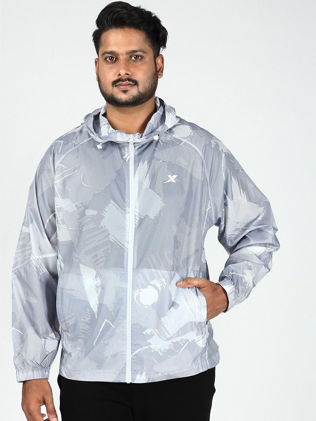Buy Xtep Printed Hooded Lightweight Sporty Jacket - Jackets for Men ...