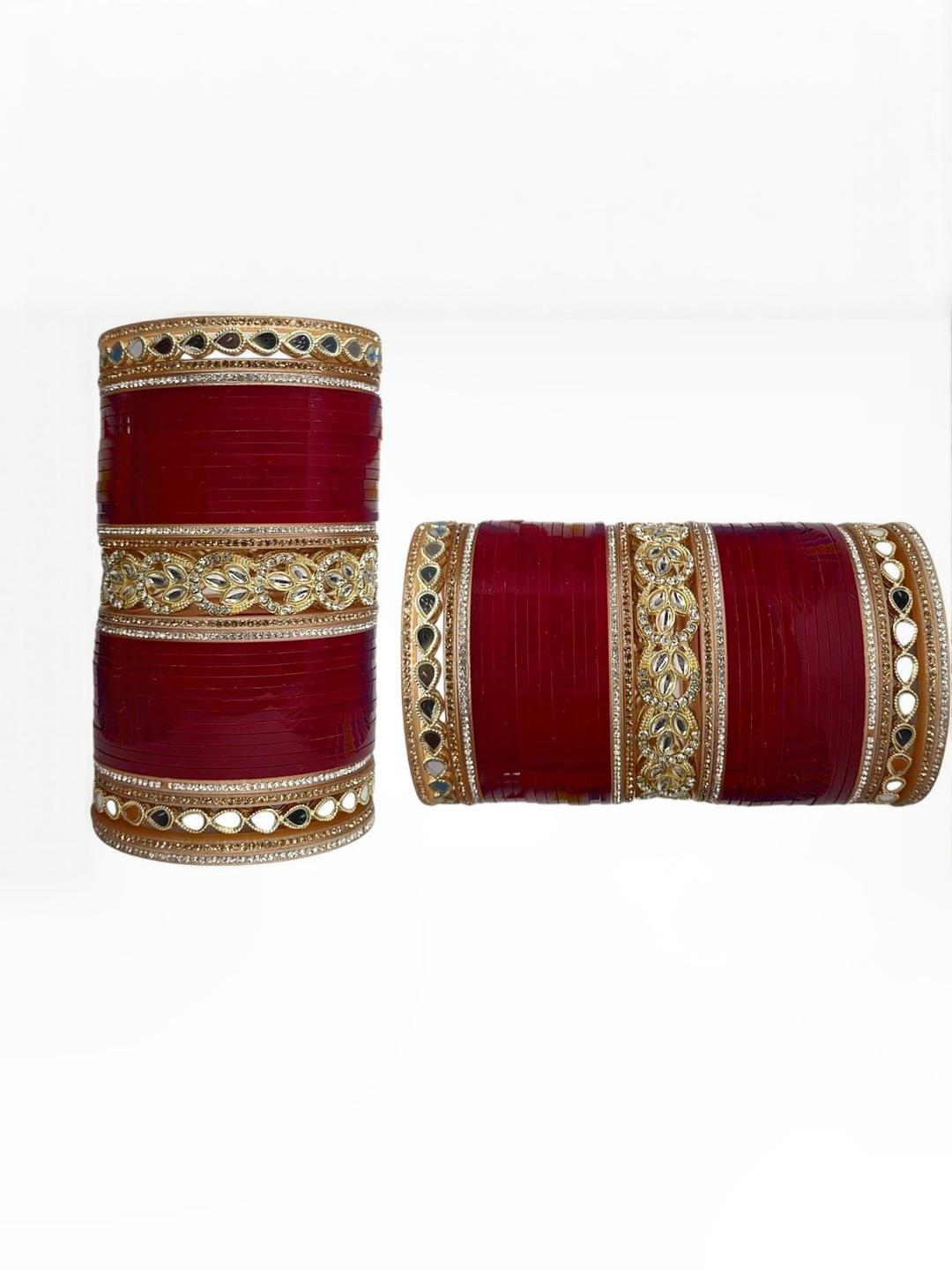 Buy OMS Maroon Plastic Zircon Bangle - Bangle for Women 36997942 | Myntra
