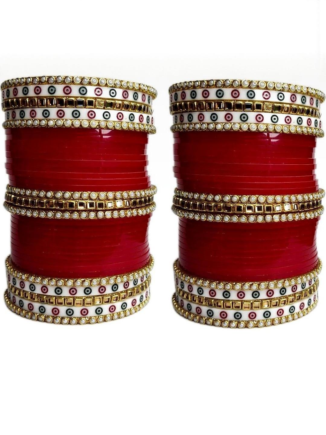 Buy OMS Maroon Plastic Zircon Bangle - Bangle for Women 36998238 | Myntra