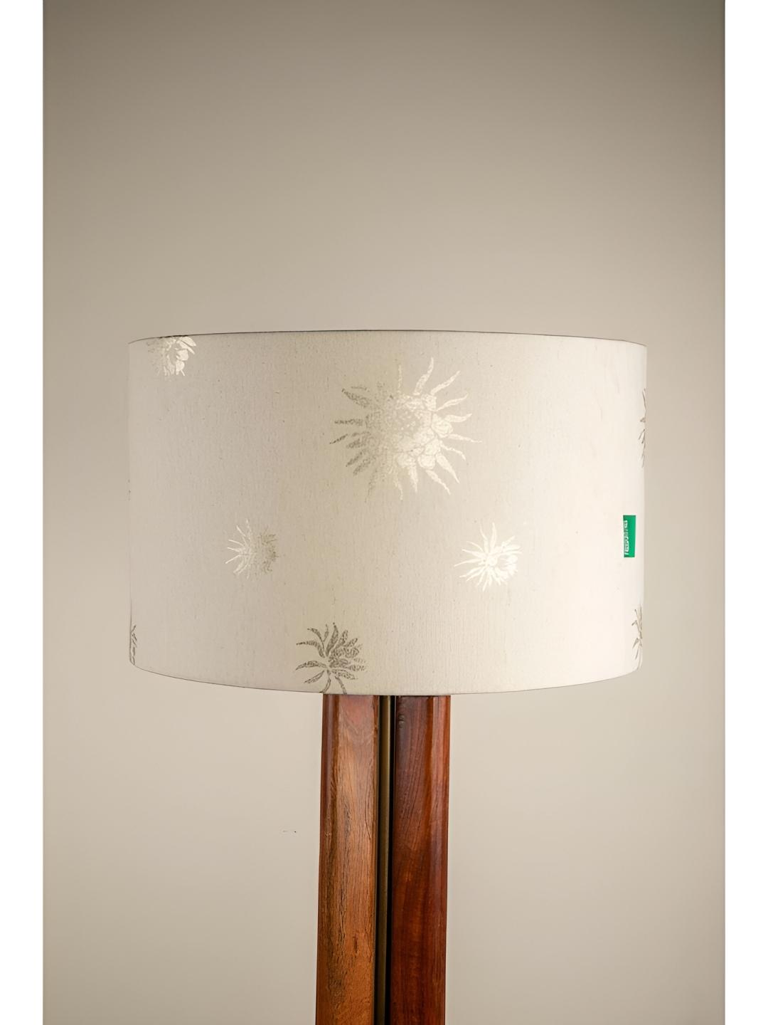 Buy FREEDOM TREE Moon Flower White And Silver Toned Printed Cylinder ...