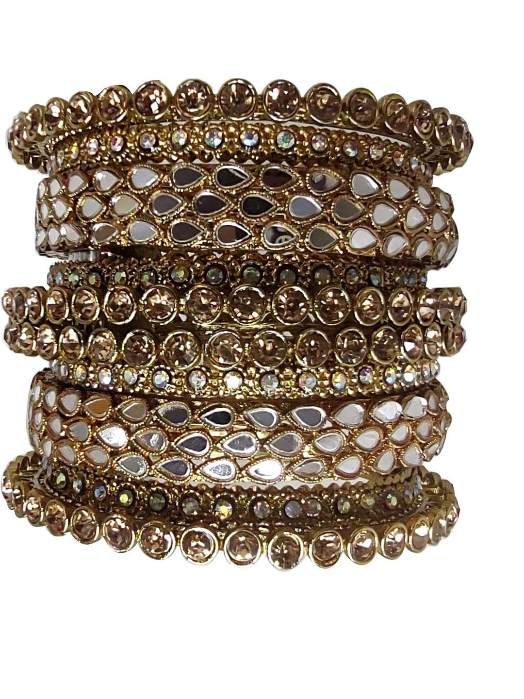 Buy OMS Set Of 10 Bangles - Bangle for Women 37034074 | Myntra