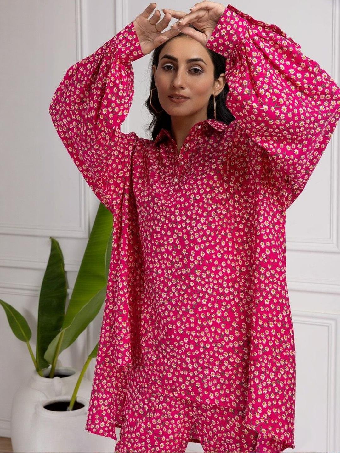 Buy House Of Kaftan Women Arabian Touch Cotton Muslin Co Ords - Co Ords ...