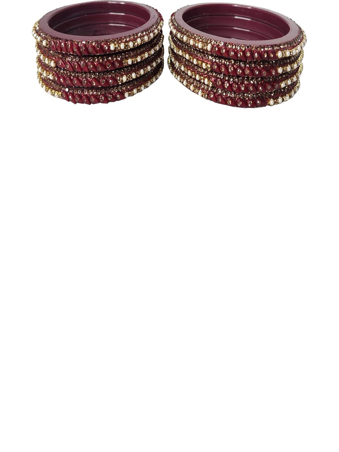 Buy OMS Maroon Plastic Bangle - Bangle for Women 37032125 | Myntra