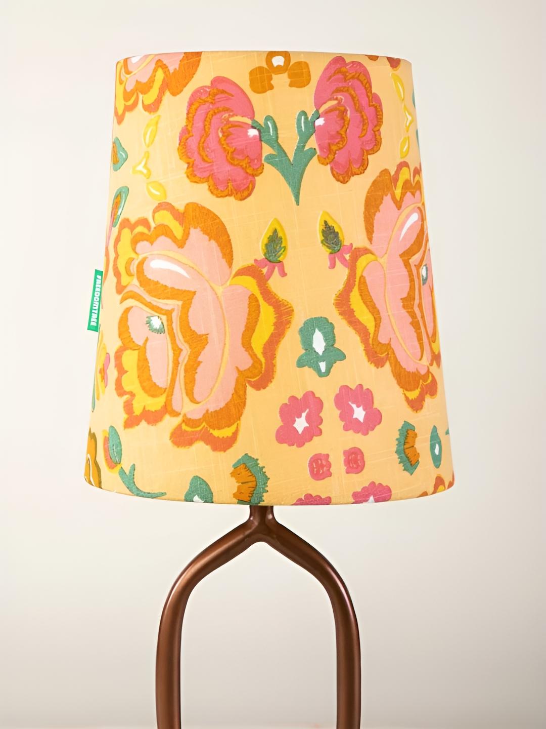 Buy FREEDOM TREE Gypsy Rose Yellow And Green Printed Cylindrical Shaped ...