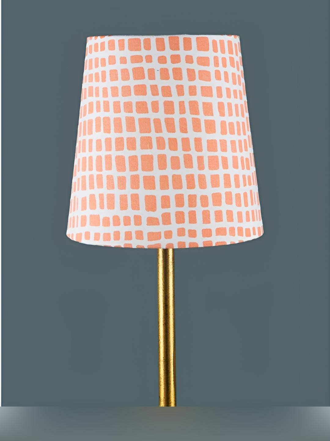 Buy FREEDOM TREE Pink Textured Metal Cylindrical Shaped Table Lamp ...