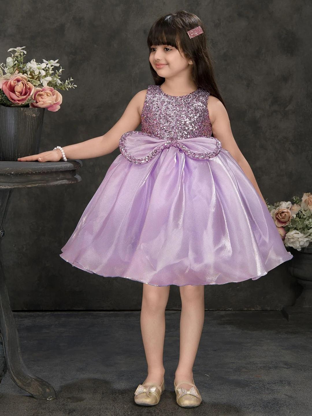 Buy Lagorii Girls Sparkle Embellished Party Frock - Dresses for Girls ...