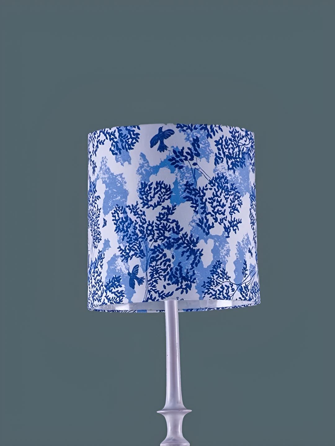 Buy FREEDOM TREE Divi Divi Blue & White Printed Cylinder Shaped Floor ...