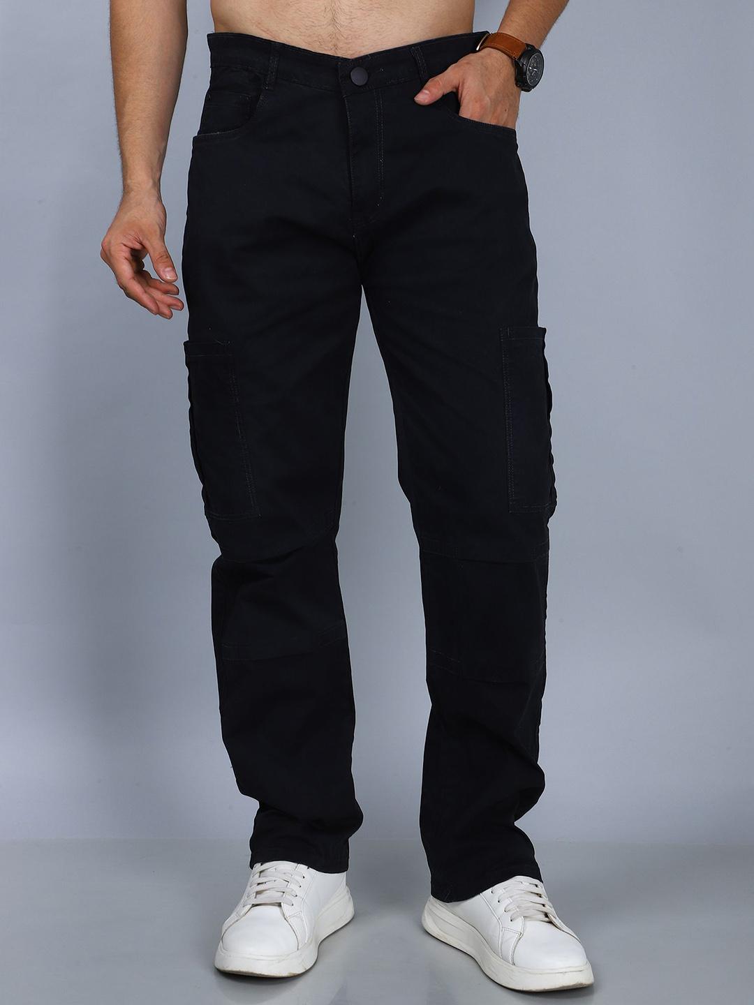 Buy COY Men Relaxed Fit Mid Rise Stretchable Cargo Jeans - Jeans for ...