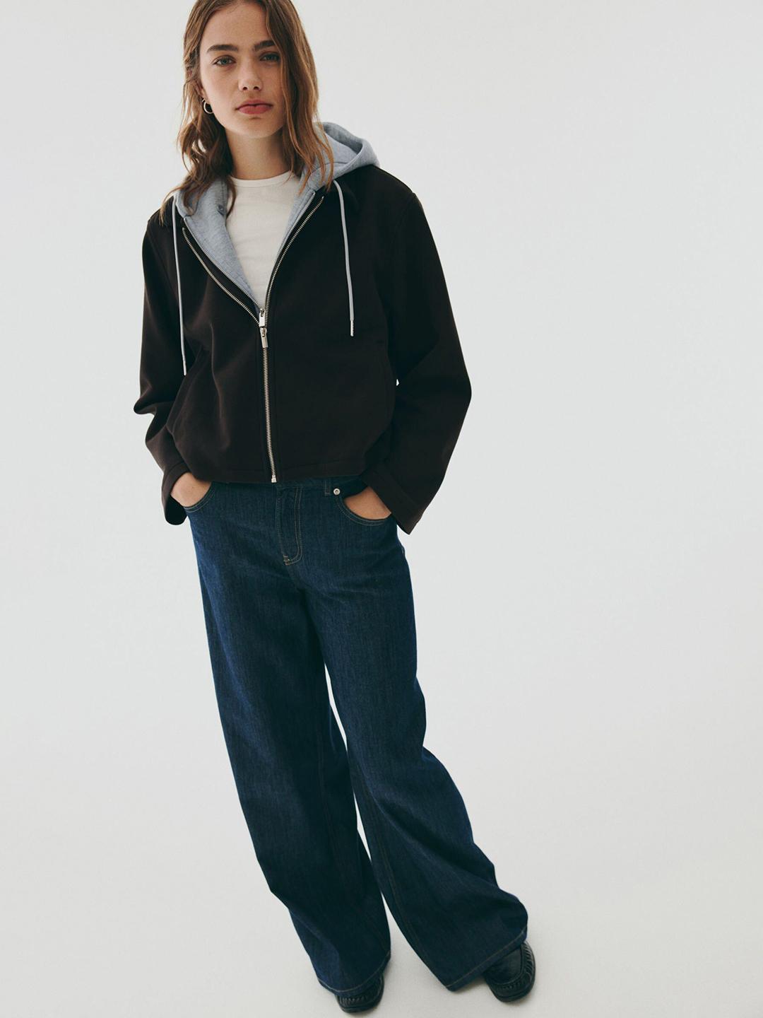 Buy H&M Layered Scuba Jacket - Jackets for Women 37044137 | Myntra