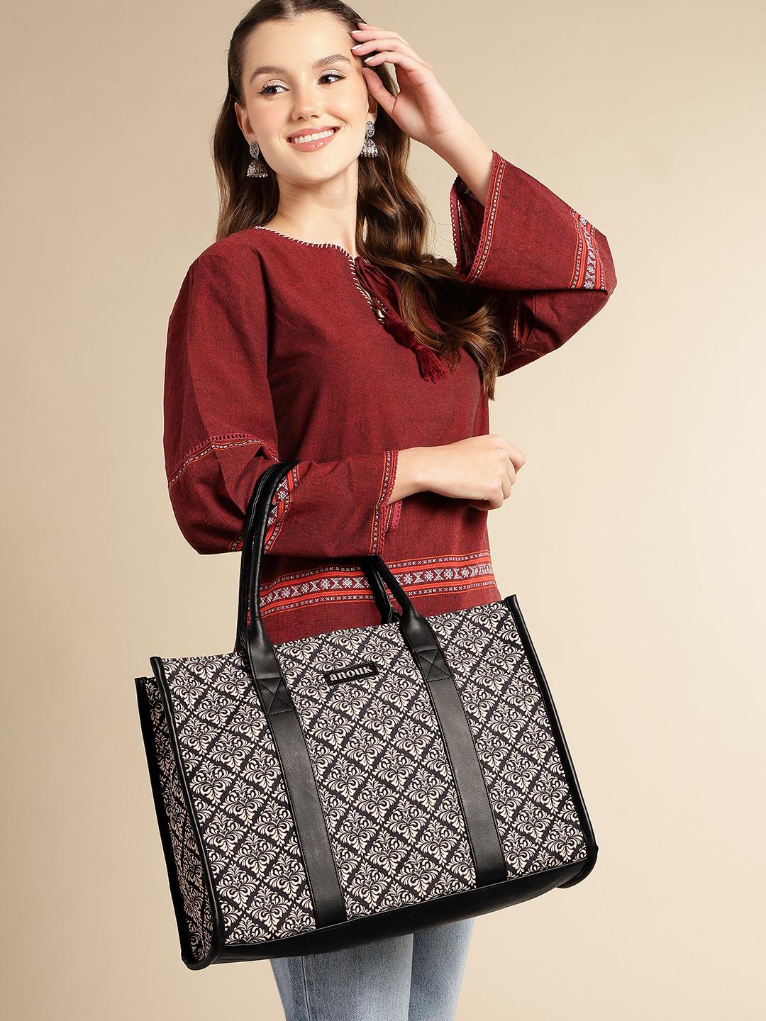 Buy Anouk Indie Floral Printed Laptop Shoulder Bag Up To 14 Inch ...