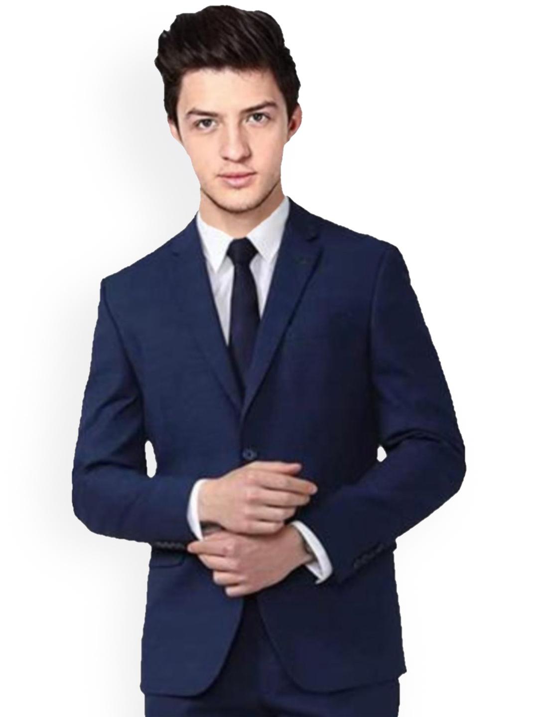 Buy MEN BAZAR In Slim Fit Single Breasted Blazer - Blazers for Men ...