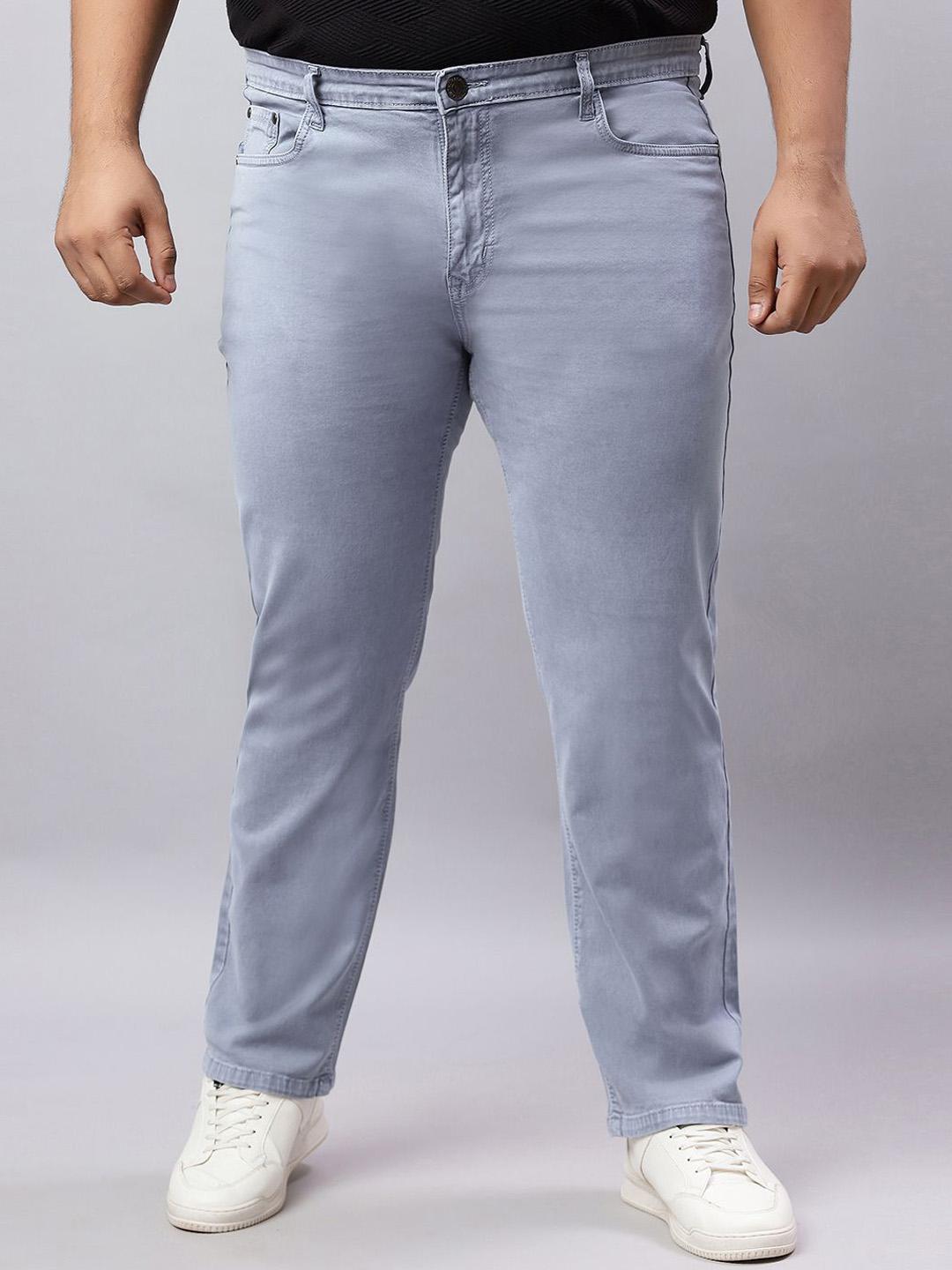 Buy HJ HASASI Men Regular Fit Mid Rise Light Fade Stretchable Jeans ...