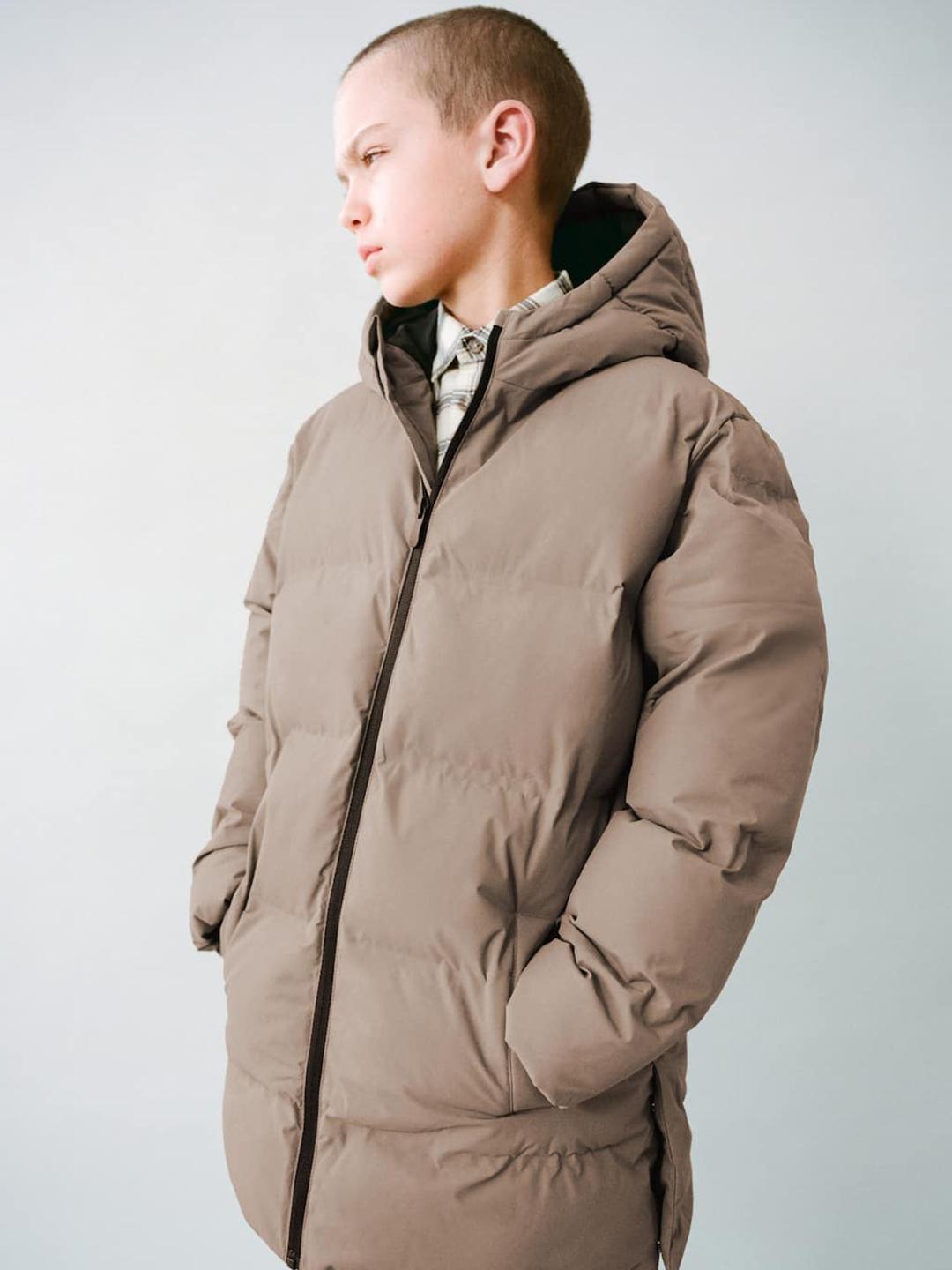 Buy Mango Kids Boys Hooded Longline Padded Jacket - Jackets for Boys ...