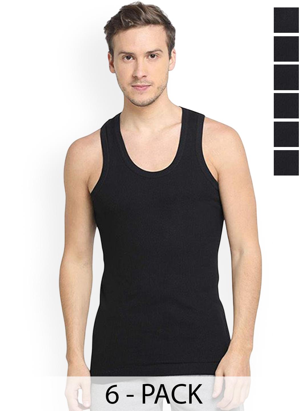 Buy Sporto By Macho Men Pack Of 6 Pure Cotton Undershirt Innerwear ...