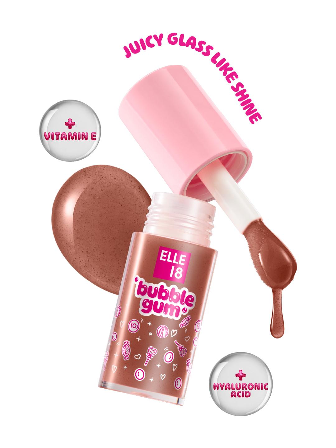 Buy ELLE 18 Bubblegum Pigmented Lip Gloss Jelly For Fuller Lips 5ml ...