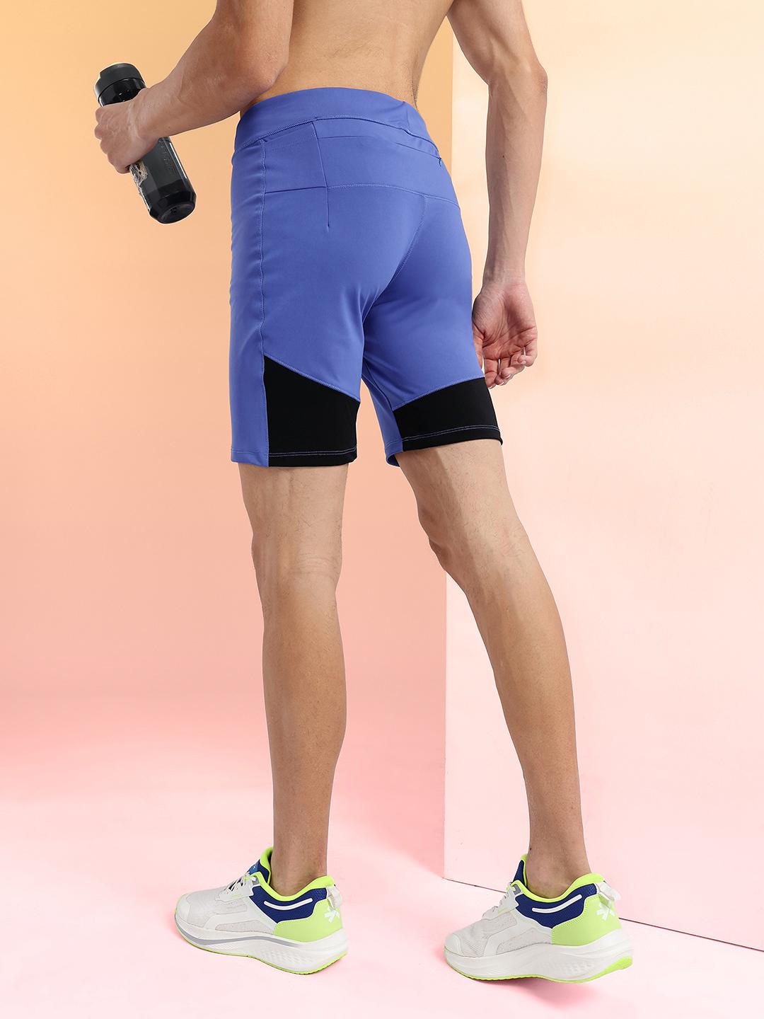 Buy HRX By Hrithik Roshan Men Colourblocked Rapid Dry Running Shorts ...