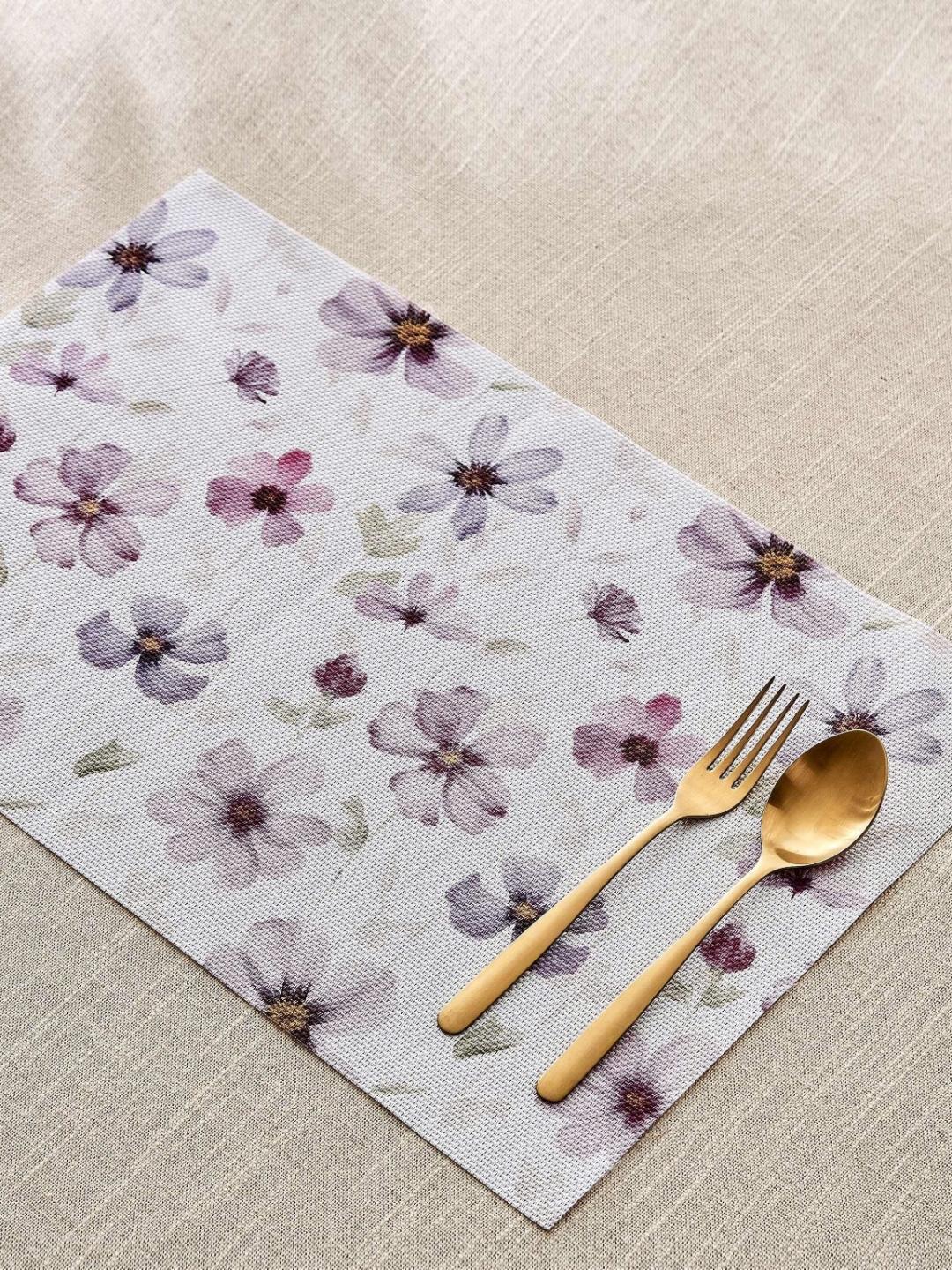 Buy Home Centre Mandarin Mystic Purple & Off White Printed Table ...