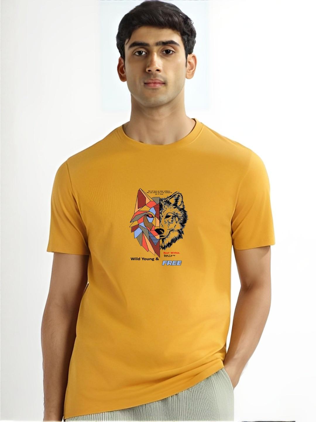 Buy Kushi Flyer Men Graphic Printed Short Sleeves Regular Fit T Shirt ...