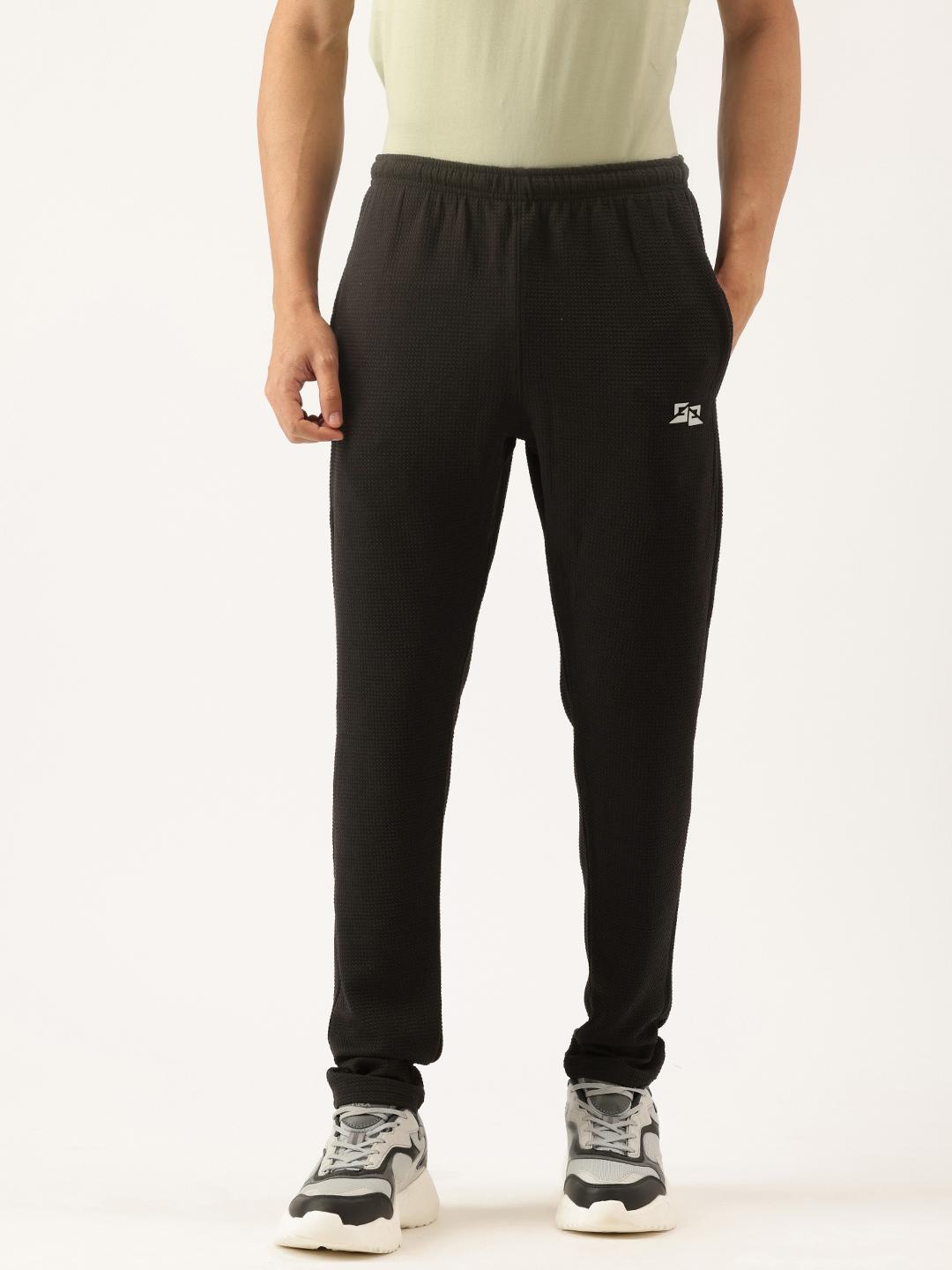 Buy FIFTY TWO Men Self Design Dry Fit Training Sports Track Pants ...