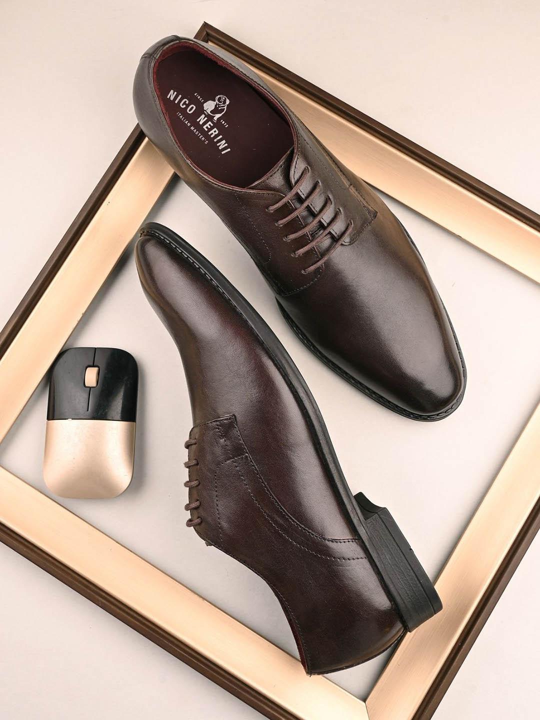 Buy NICO NERINI Leather Formal Derbys - Formal Shoes for Men 36713804 ...