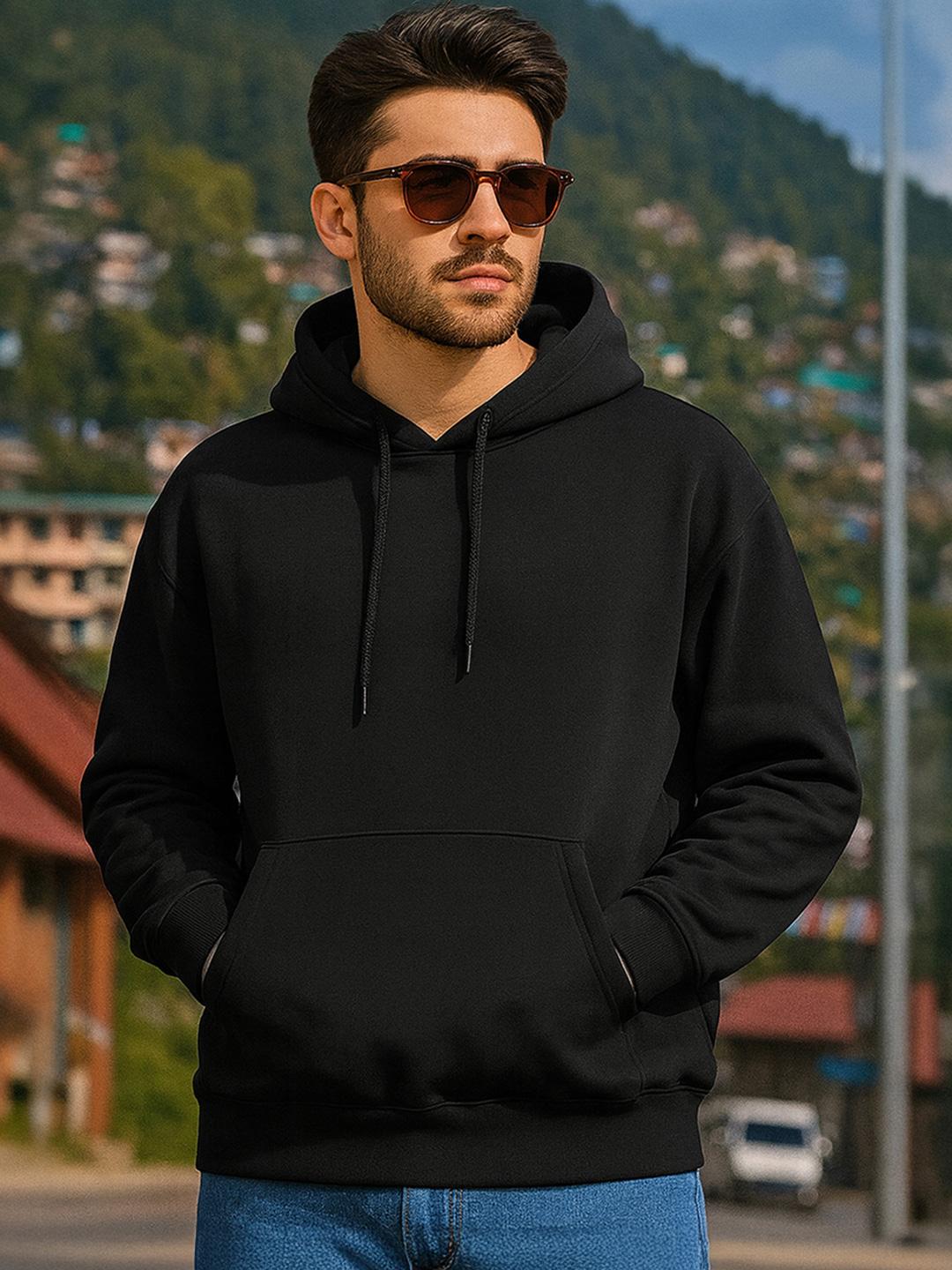Buy Bewakoof Oversized Fit Hooded Sweatshirt - Sweatshirts for Men ...