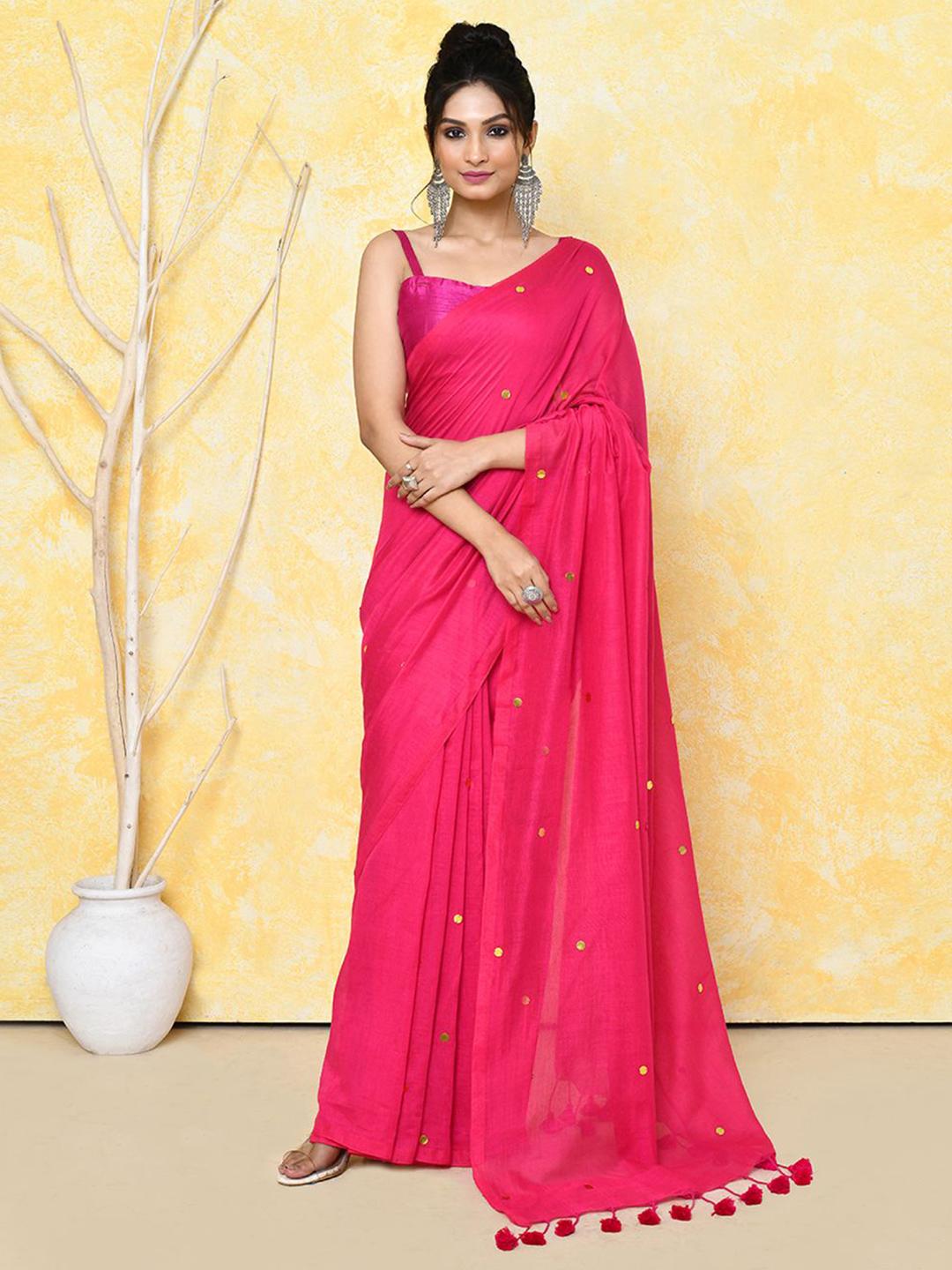 Buy Piyari Fashion Ritu Embellished Saree With Stitched Blouse - Sarees ...