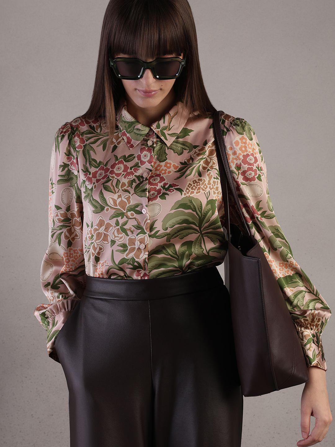 Buy Vero Moda Kira Floral Printed Regular Fit Casual Shirt - Shirts for ...
