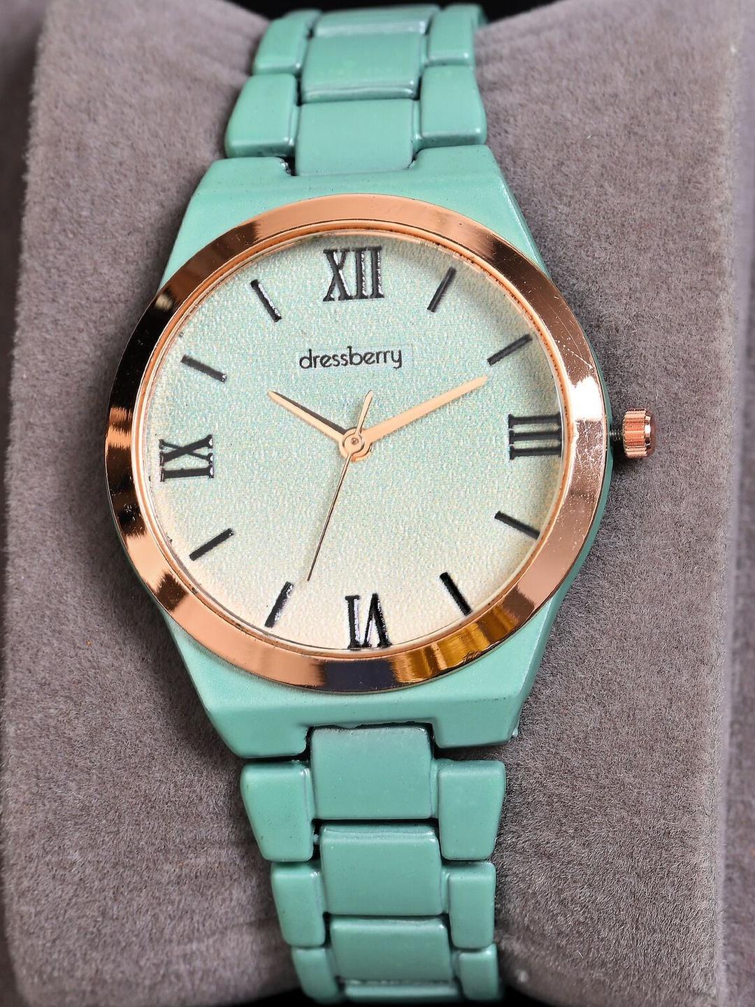 Buy DressBerry Women Dial & Stainless Steel Straps Watch Green Dial ...