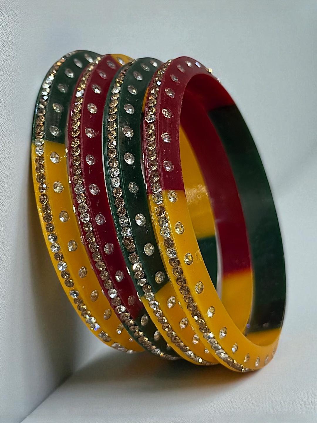 Buy PRIYA KANGAN Multi Plastic Artificial Stones Bangle - Bangle for ...