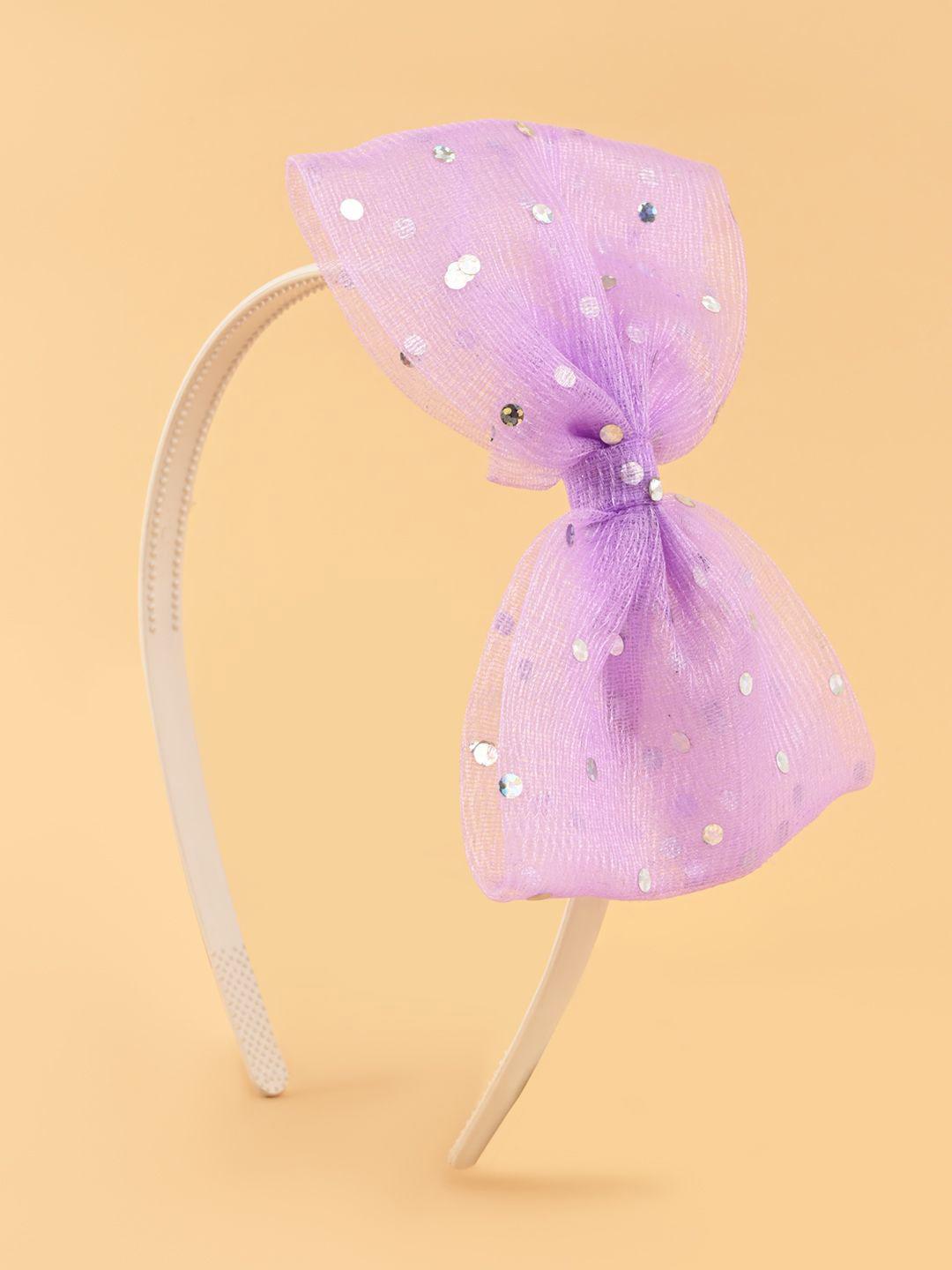 Buy Aye Candy Girls Diamond Embossed Bow Hairband - Hair Accessory for ...