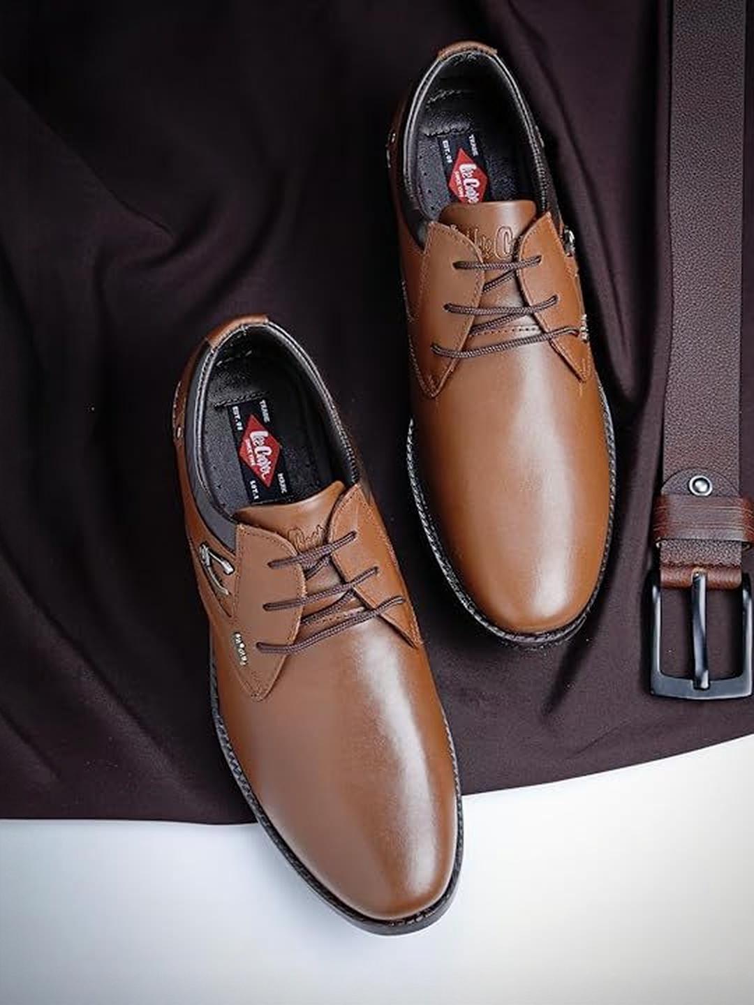 Buy Lee Cooper Men Tan Derbys Formal Shoes - Formal Shoes for Men ...