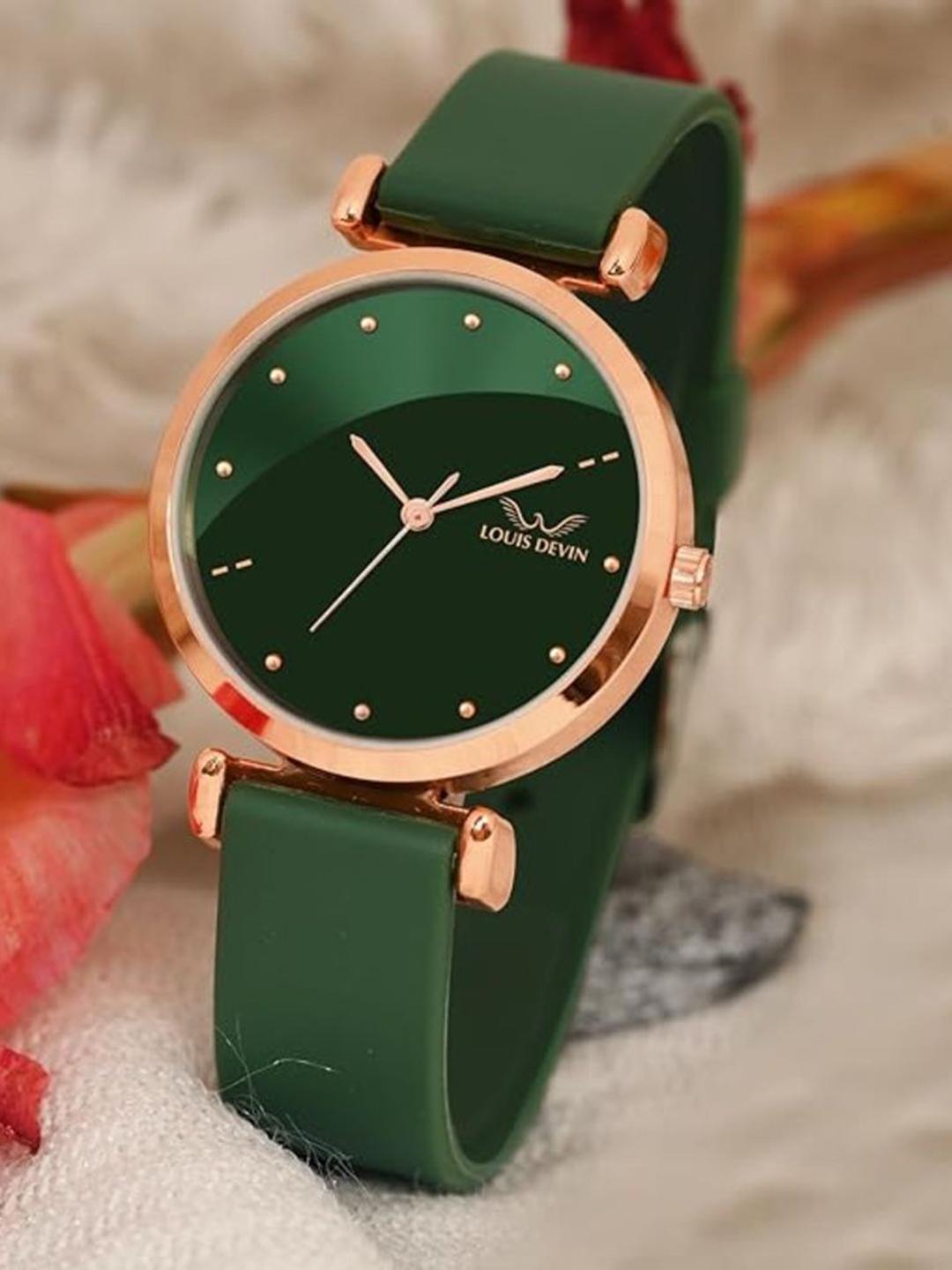 Buy LOUIS DEVIN Women Dial & Stainless Steel Straps Analogue Watch LD ...