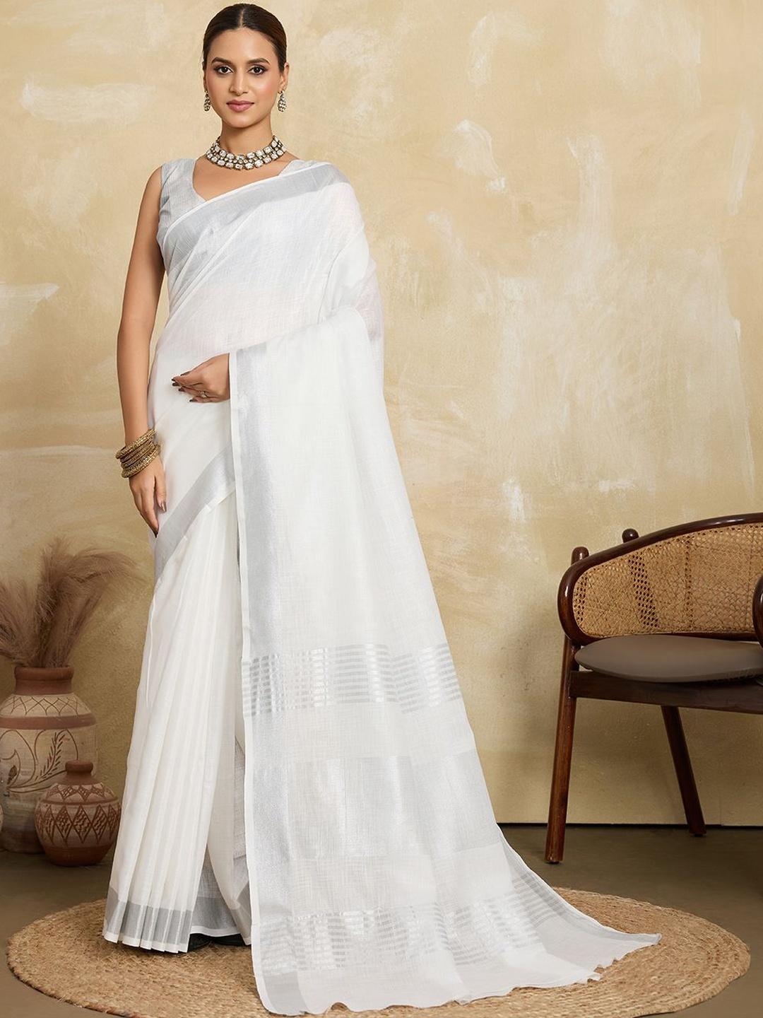 Buy BFM Woven Design Zari Saree With Blouse Piece - Sarees for Women ...