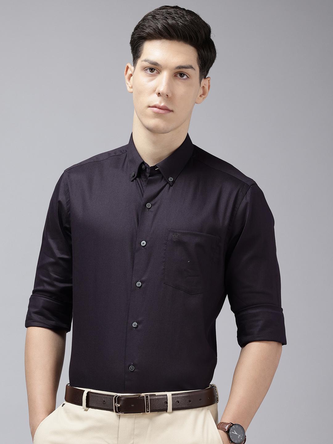 Buy Arrow Pure Cotton Manhattan Slim Fit Formal Shirt - Shirts for Men ...