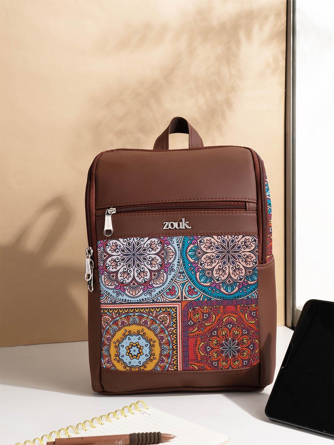 Buy ZOUK Unisex Multicolor Mandala Print Amalia Daypack - Backpacks for ...