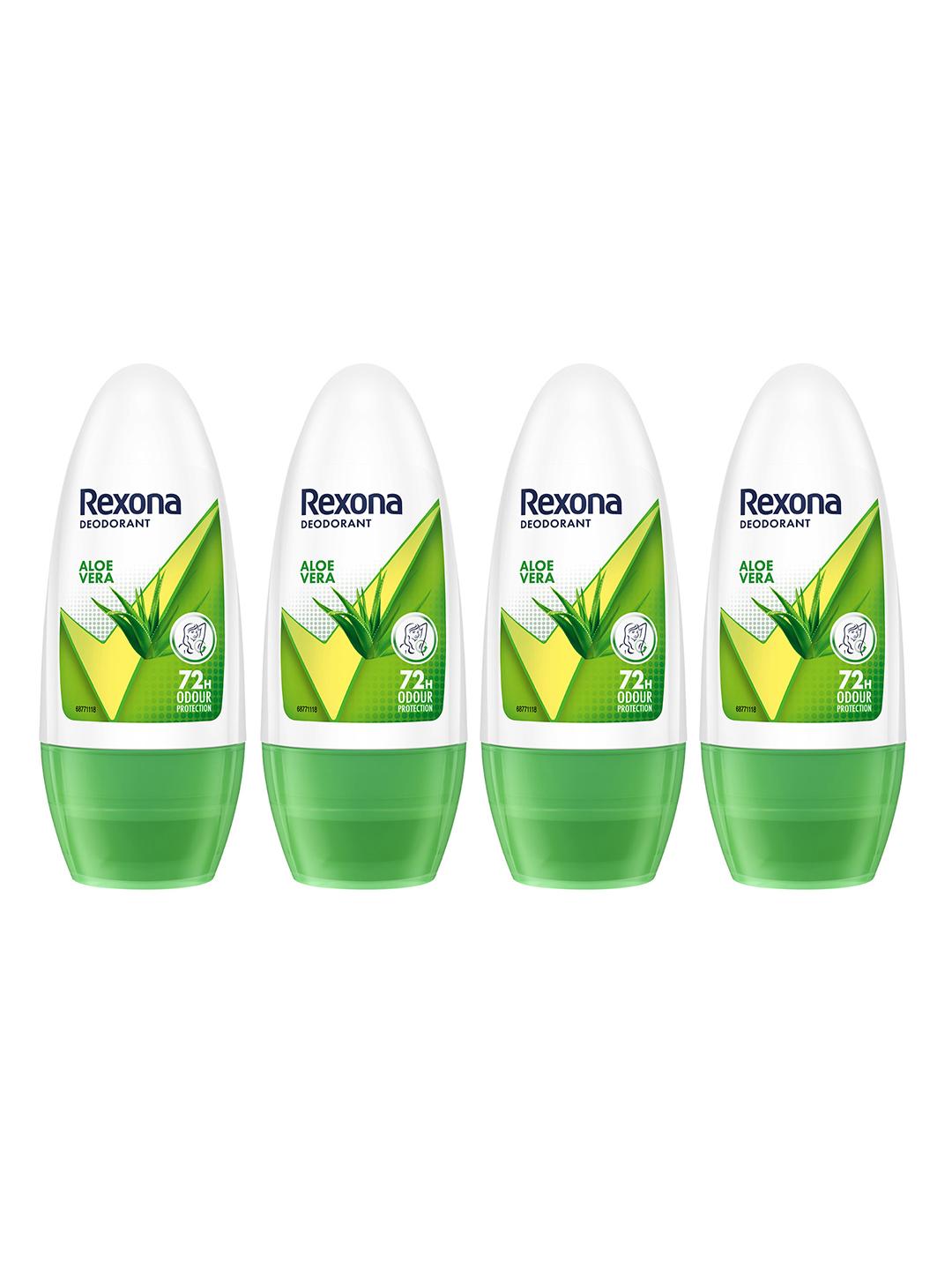Buy REXONA Set Of 4 Aloe Vera 72 H Odour Protection Underarm Roll On ...