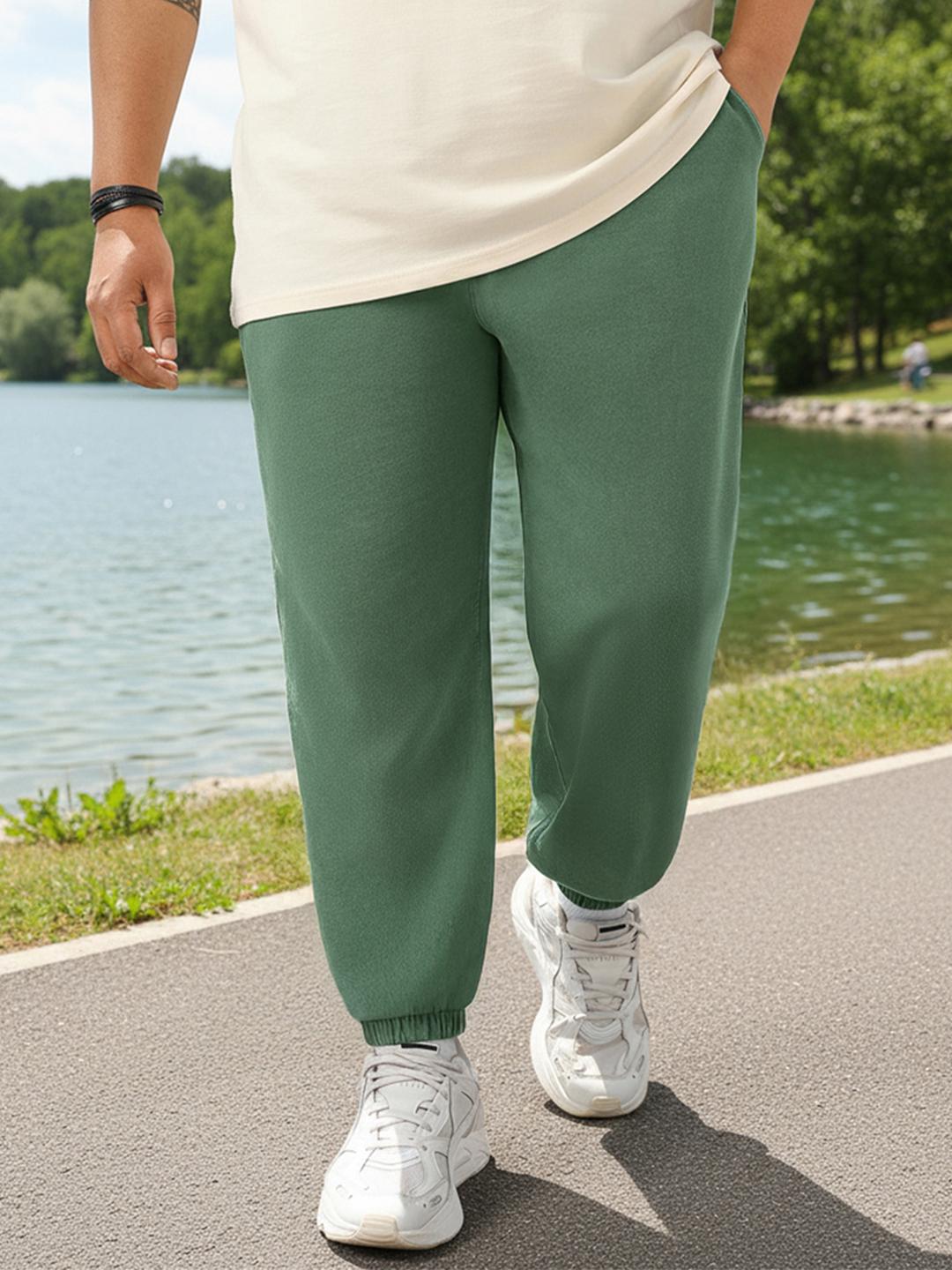 Buy Bewakoof AIR 1.0 Men Pure Cotton Winter Moss Oversized Plus Size ...