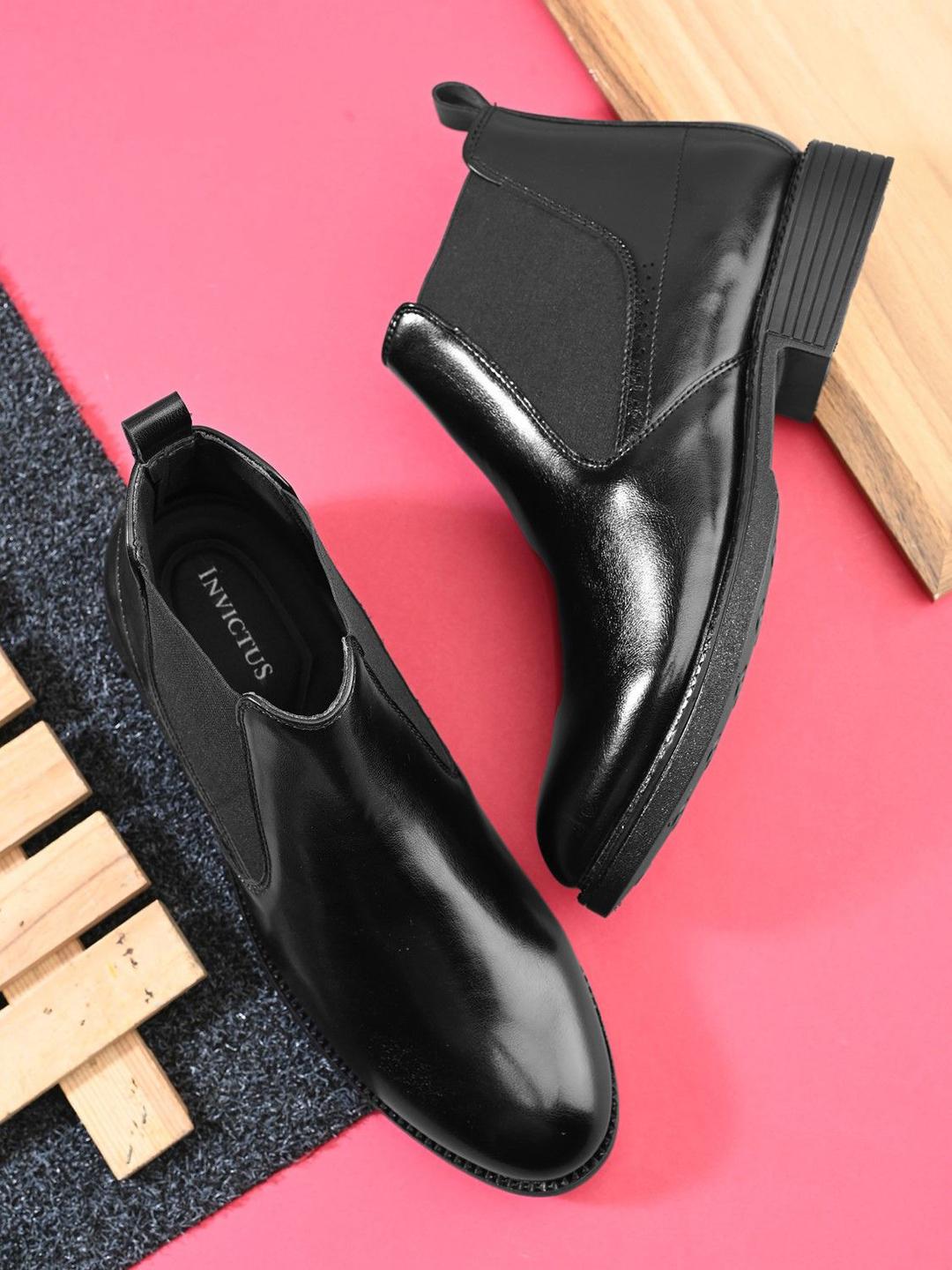 Buy INVICTUS Men Round Toe Slip On Chelsea Boots - Boots for Men ...