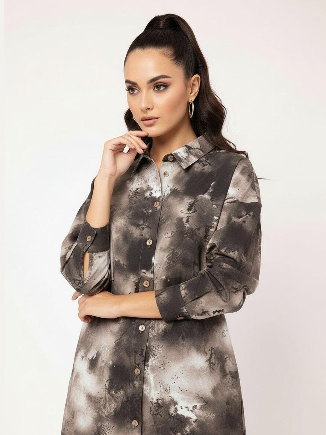 Buy DressBerry X Fwd Bold Basics Dyed Drop Shoulder Oversized Longline ...