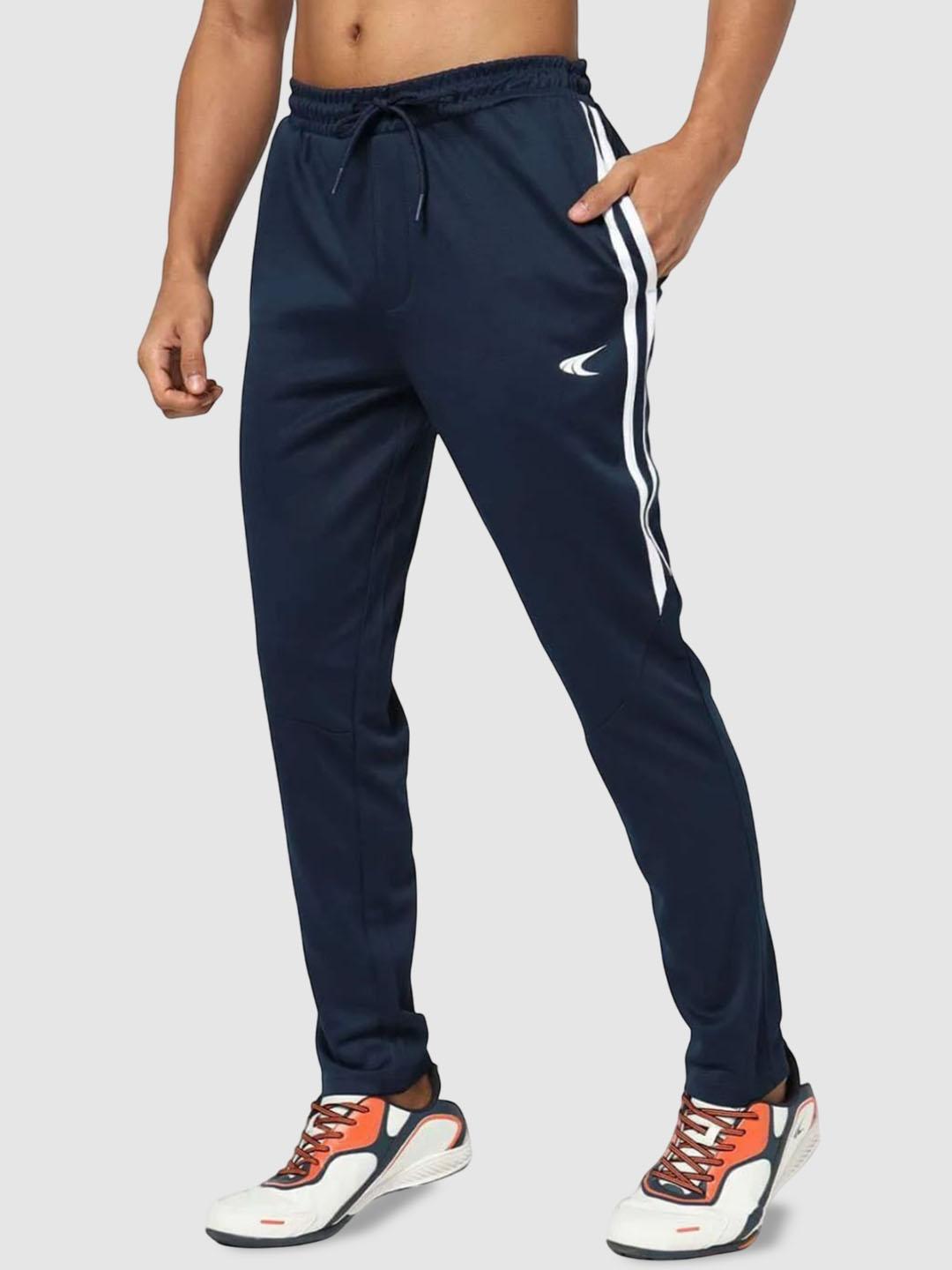 Buy Performax Men Striped Mid Rise Track Pants - Track Pants for Men ...