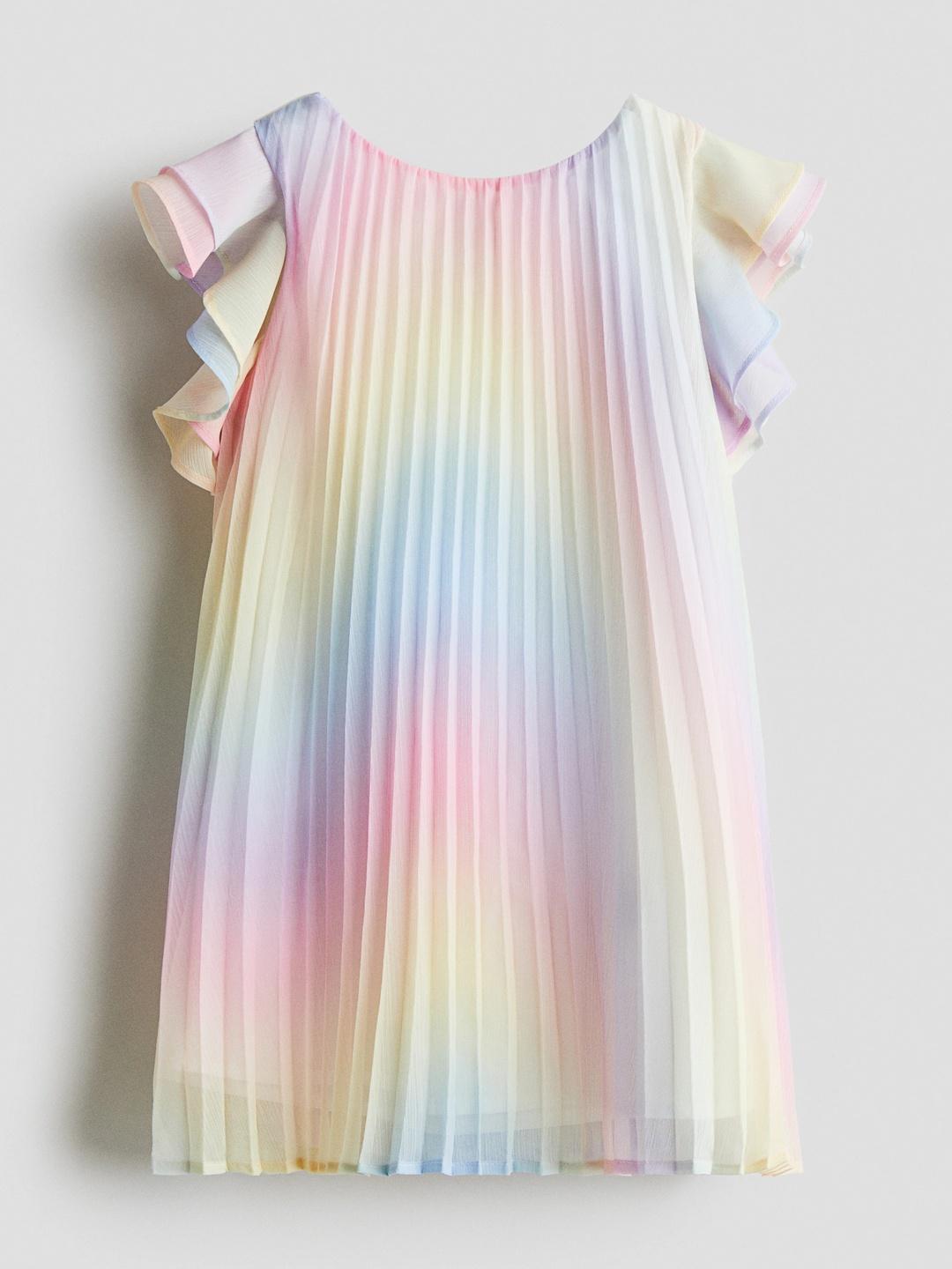 Buy H&M Girls Pliss Chiffon Dress - Dresses for Girls 36701514 | Myntra